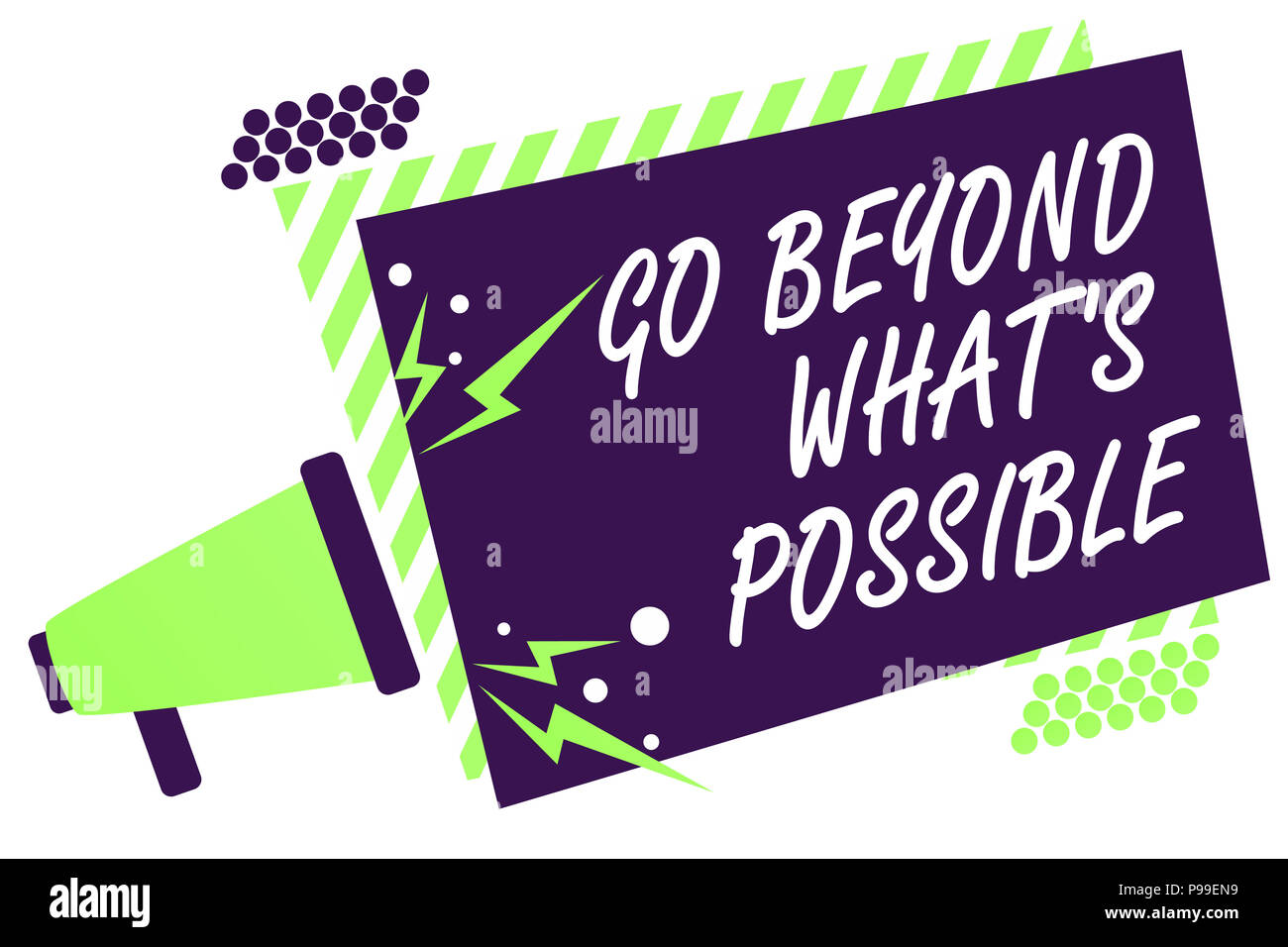 Text sign showing Go Beyond What s is Possible. Conceptual photo do ...