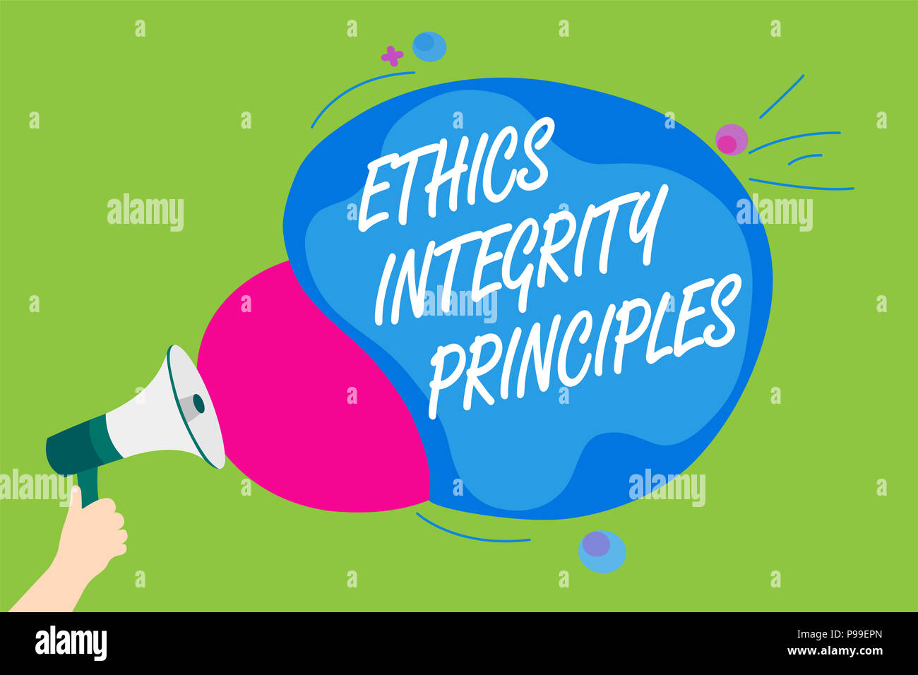 Ethics integrity principles handwriting hi-res stock photography and ...
