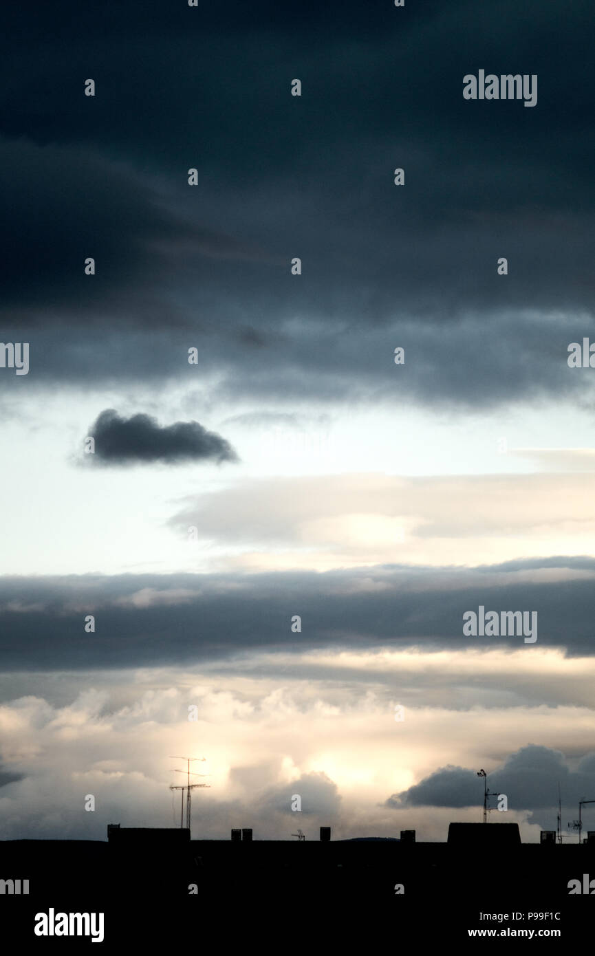 Sky with clouds and high contrast colors. Tranquil scene Stock Photo ...