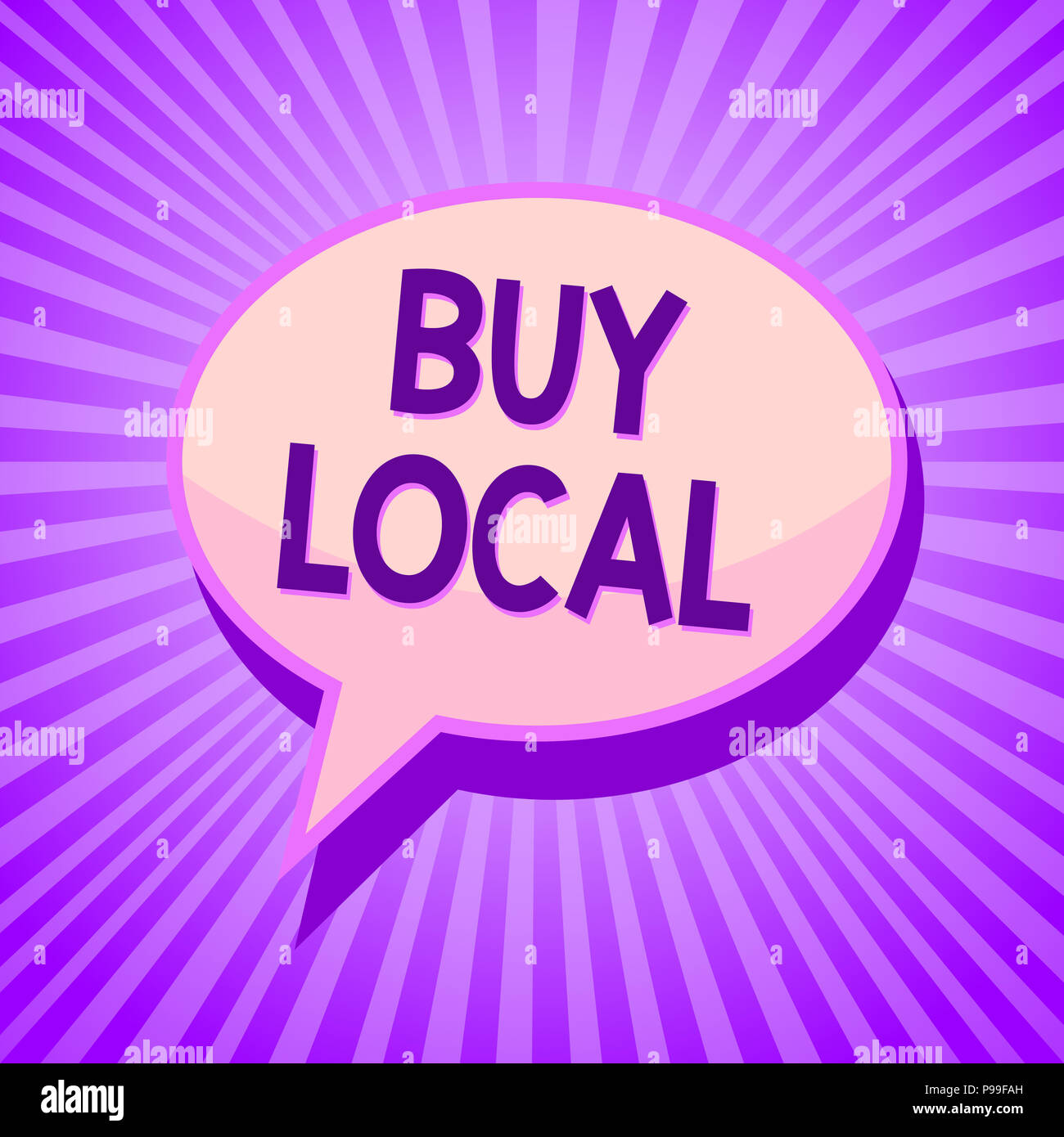 Conceptual hand writing showing Buy Local. Business photo text ...