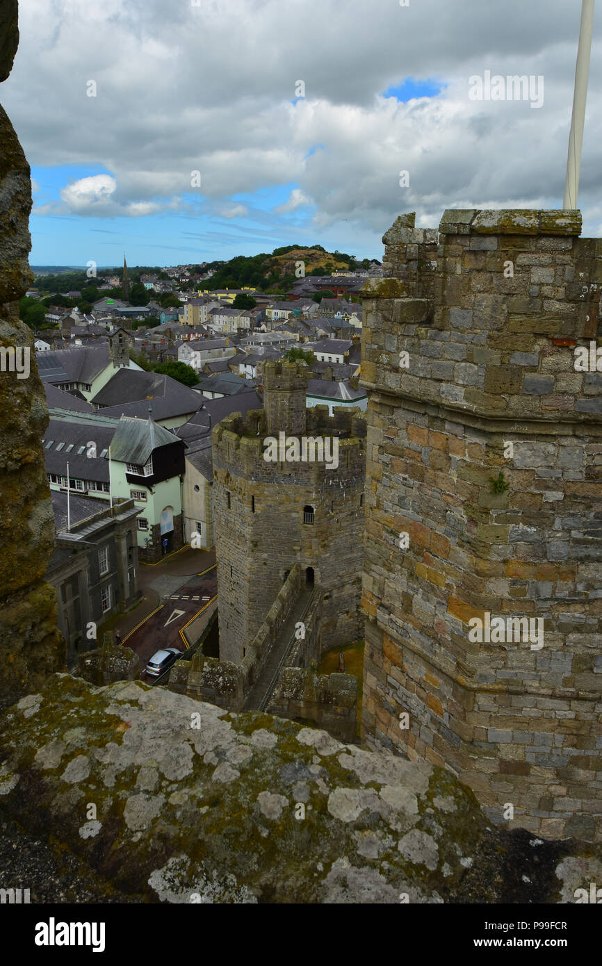 Caernarfon Castle, North Wales UK Stock Photo - Alamy