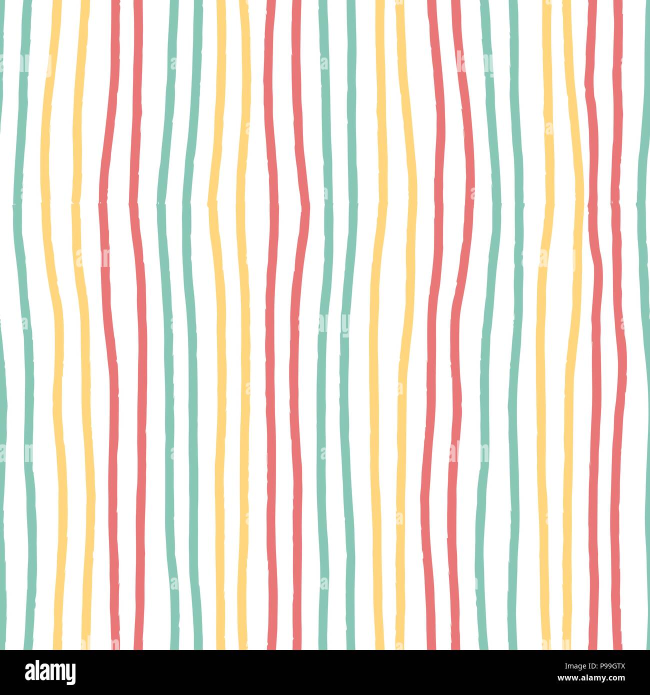 hand drawn horizontal stripe pattern vintage soft pastel colour ...
