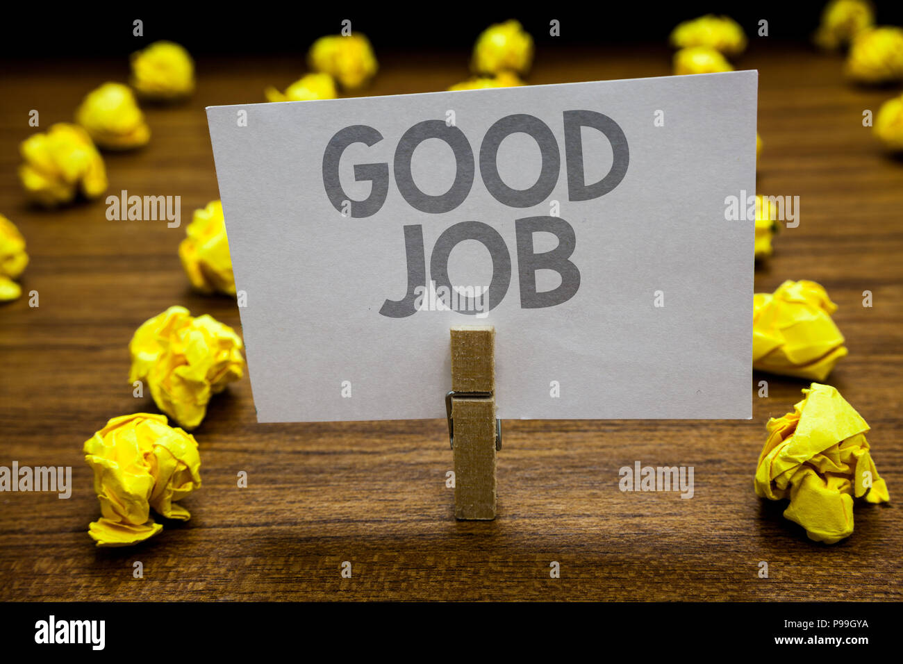 Word writing text Good Job. Business concept for encourage someone for ...