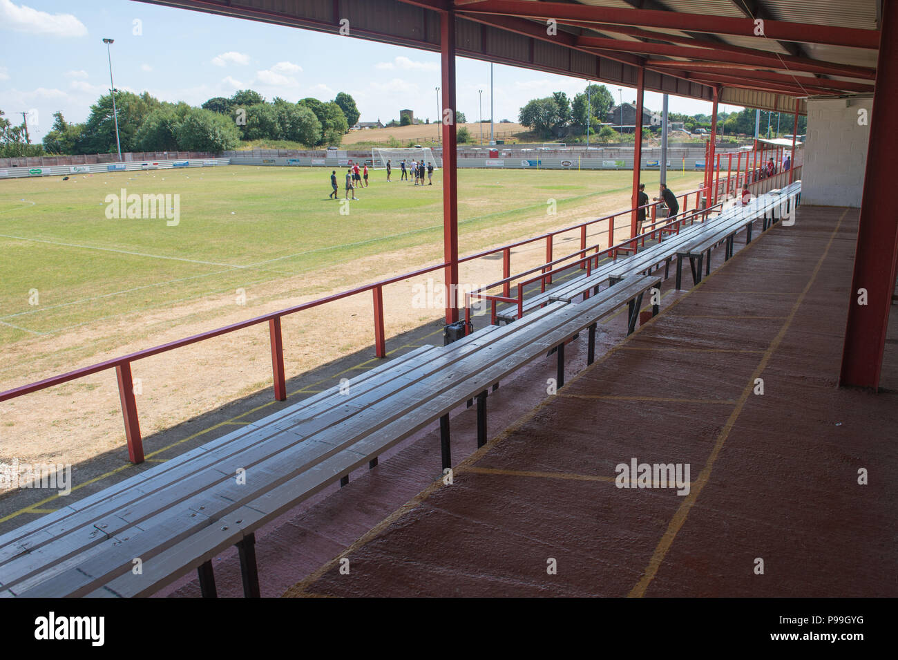The Mitton Group Stadium at Dennyfield, Bradford. The home of Thackley ...