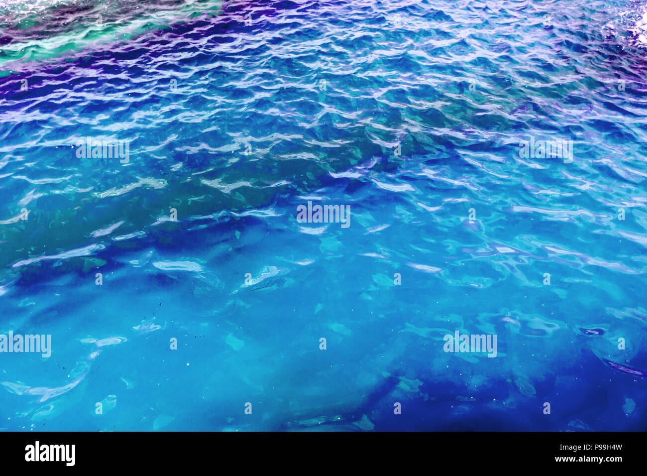 abstract blue water background, rippling waves Stock Photo - Alamy