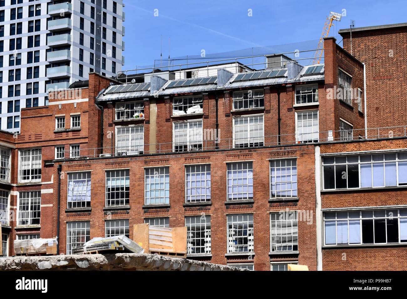 Rear facade of Calcutta House in London Stock Photo - Alamy
