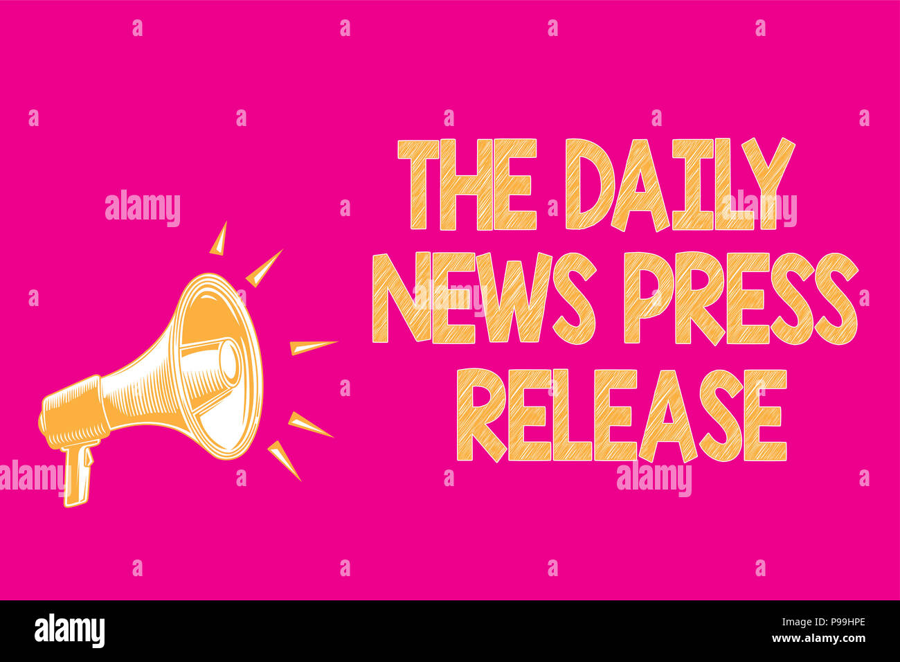 Text sign showing The Daily News Press Release. Conceptual photo ...