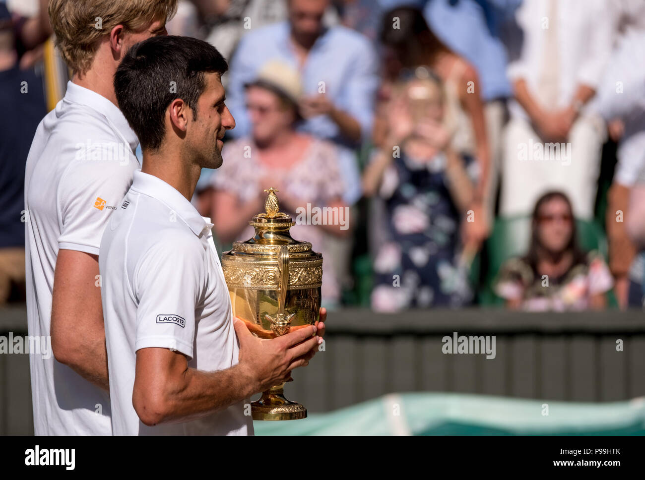 Wimbledon trophy ceremony hi-res stock photography and images - Alamy