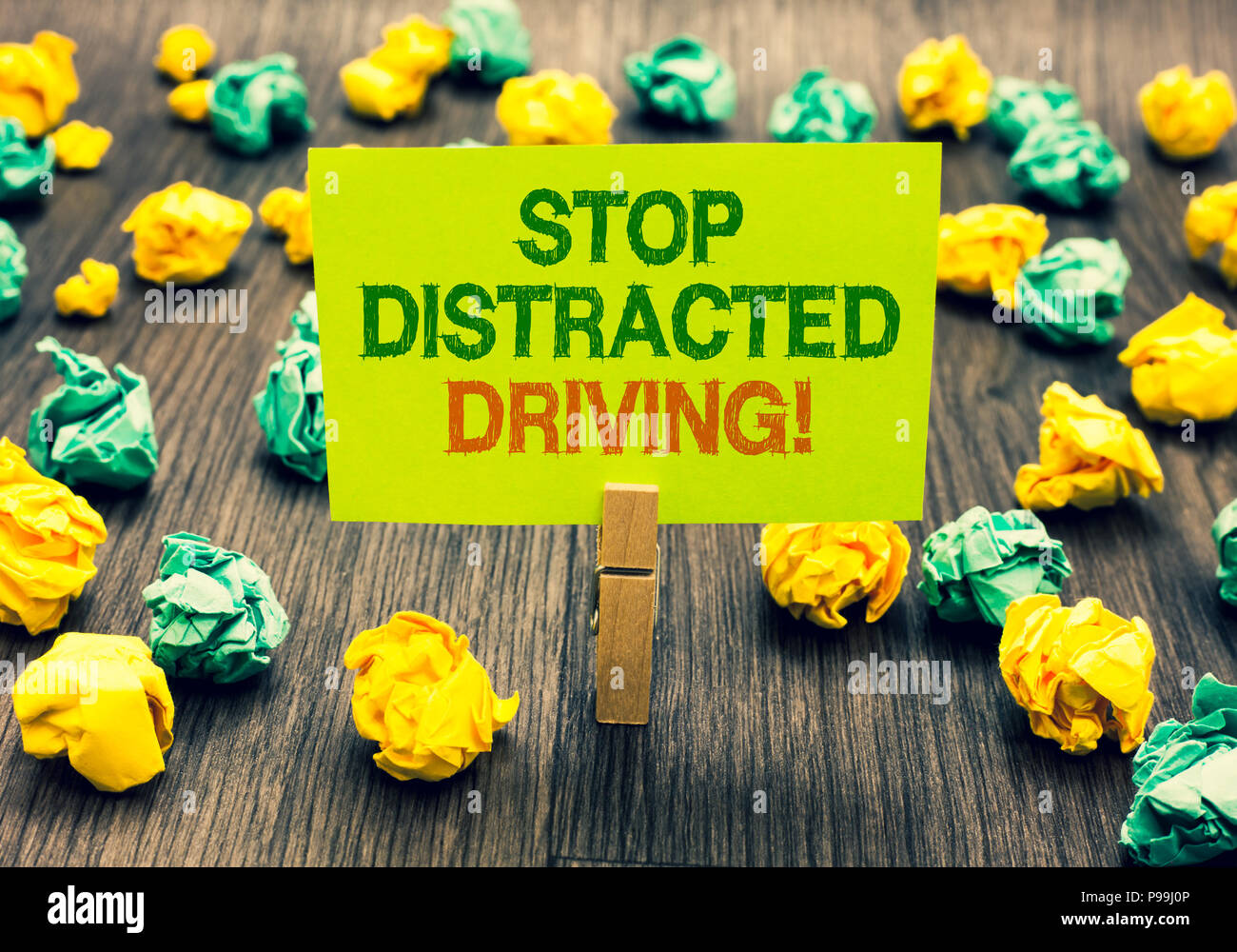 Word writing text Stop Distracted Driving. Business concept for asking ...