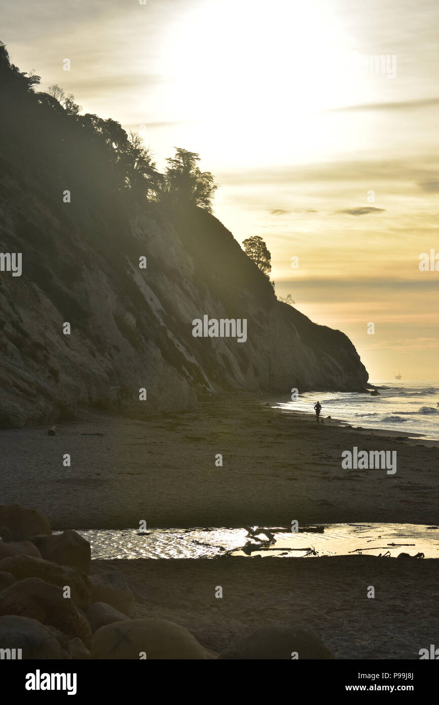 Stunning sunrise at Arroyo Burro beach in california Stock Photo - Alamy