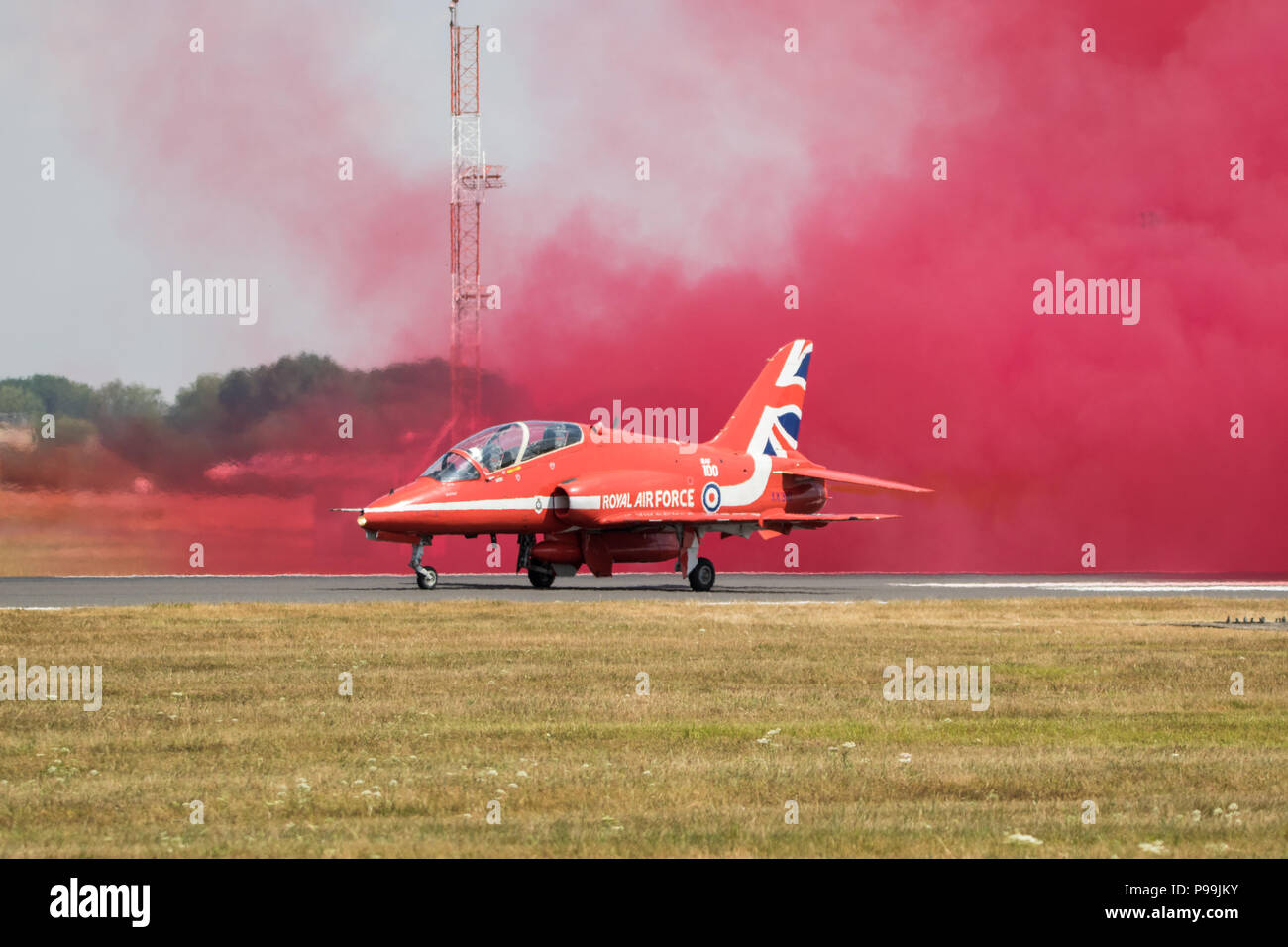 RAF Red Arrows Aerobatic Display Team at The Royal International Air ...