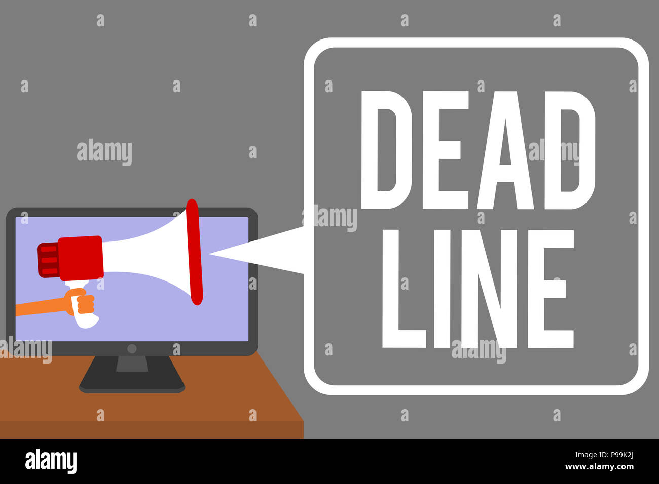 Conceptual hand writing showing Dead Line. Business photo showcasing ...