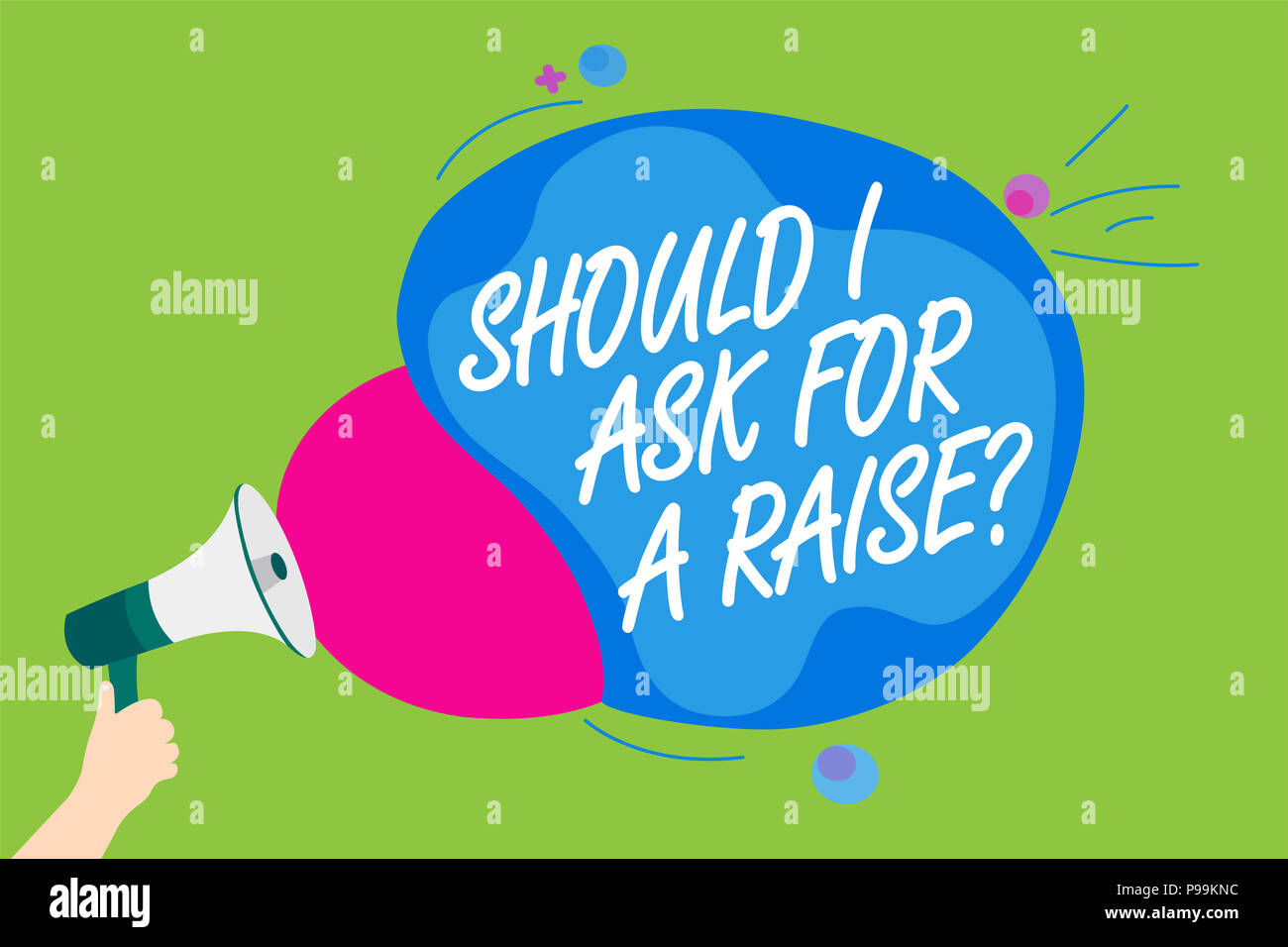 Handwriting text Should I Ask For A Raise question. Concept meaning ...