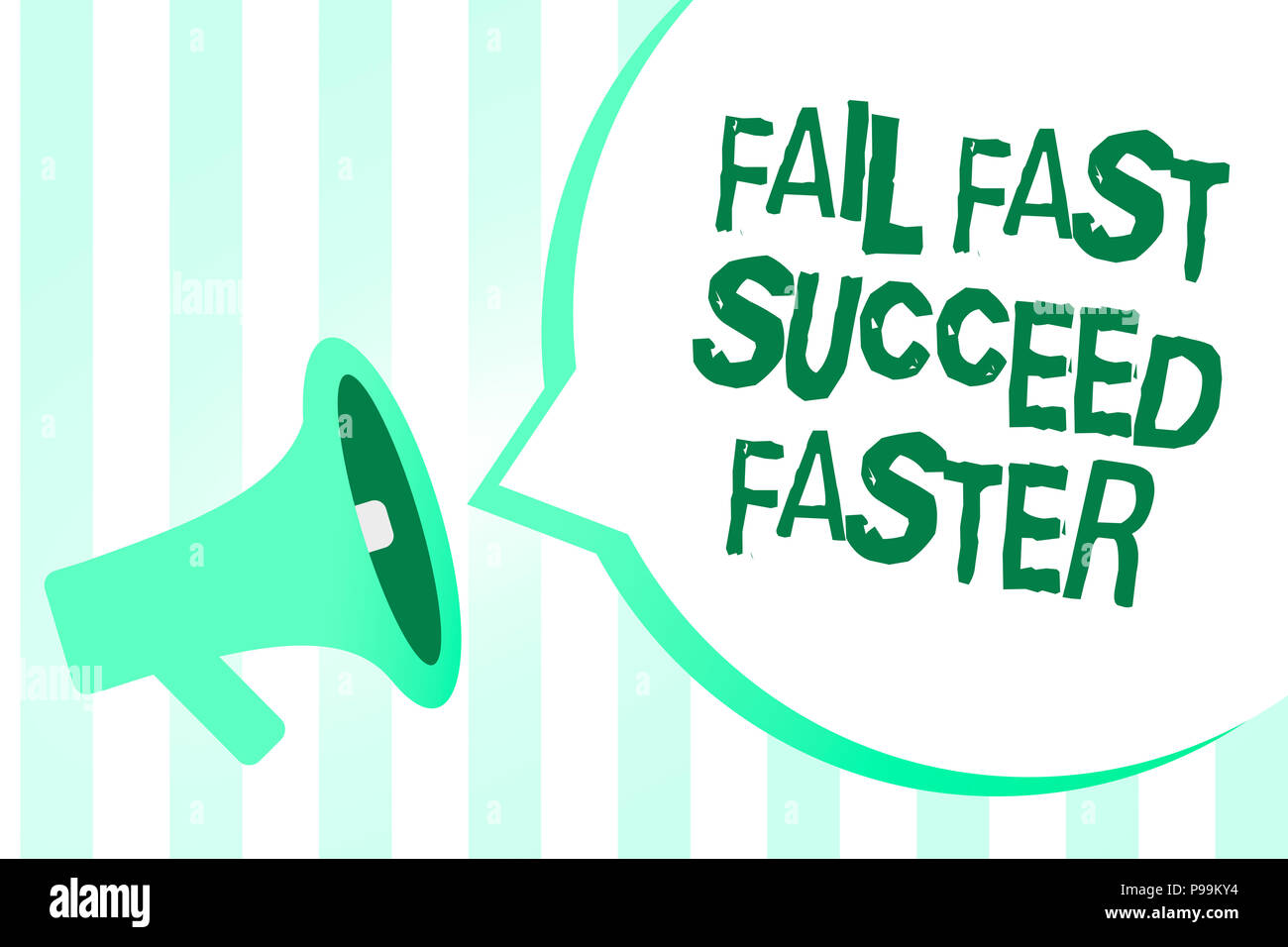 Text sign showing Fail Fast Succeed Faster. Conceptual photo dont give ...