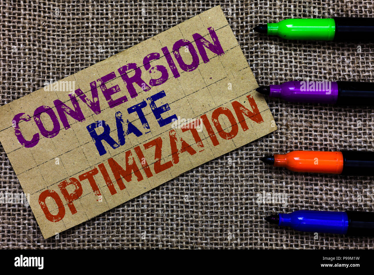 Handwriting text writing Conversion Rate Optimization. Concept meaning ...