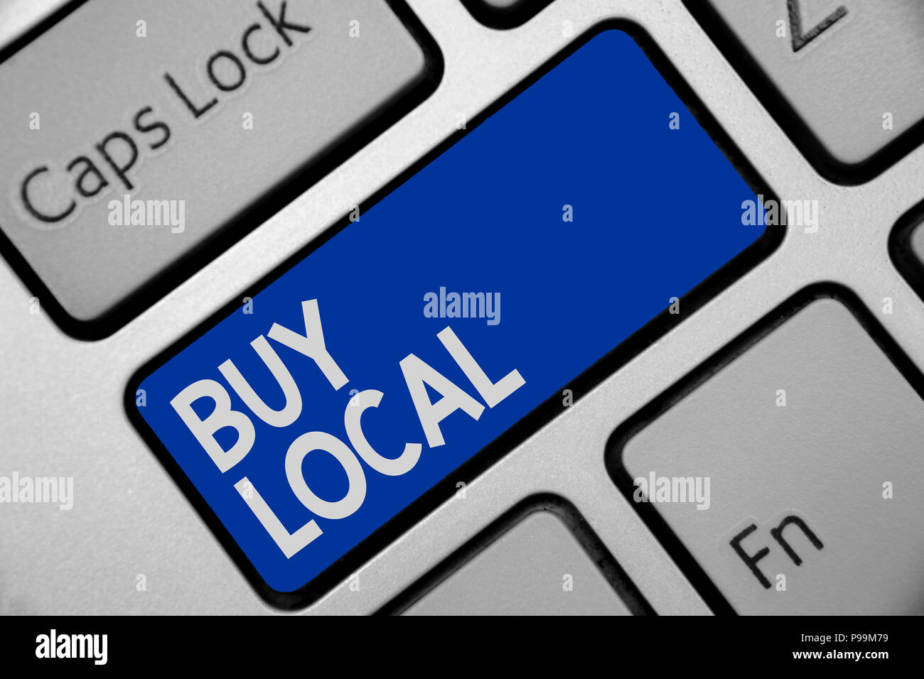 Handwriting text writing Buy Local. Concept meaning Patronizing ...