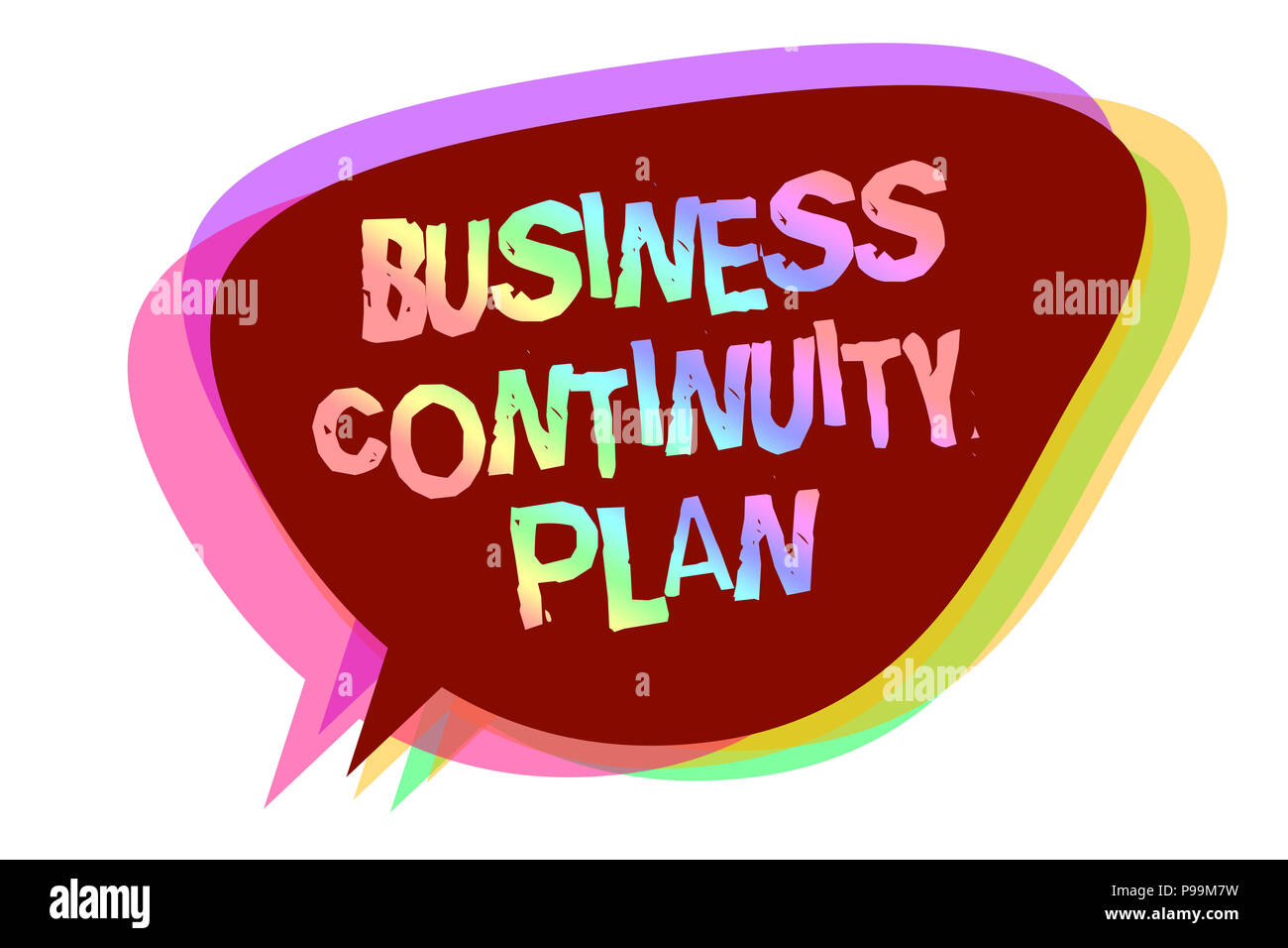 Text sign showing Business Continuity Plan. Conceptual photo creating ...