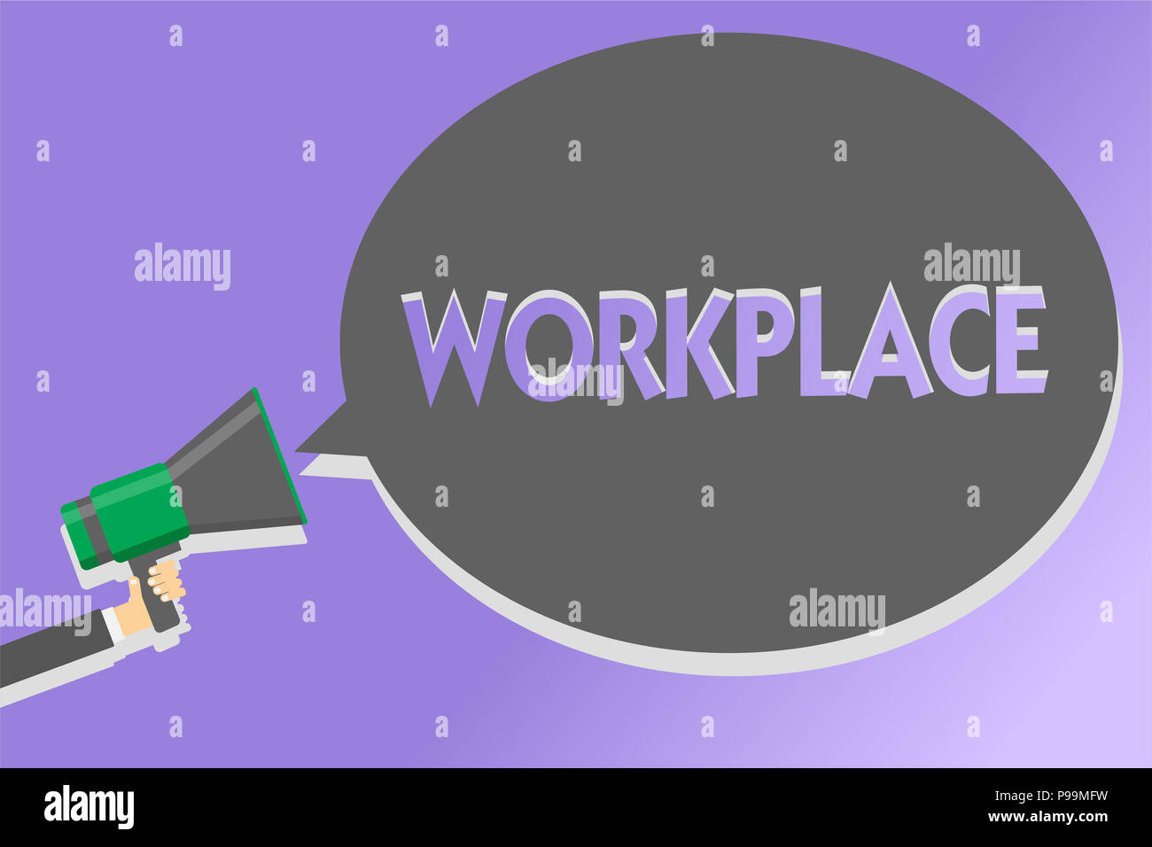Text sign showing Workplace. Conceptual photo Area where you can find ...