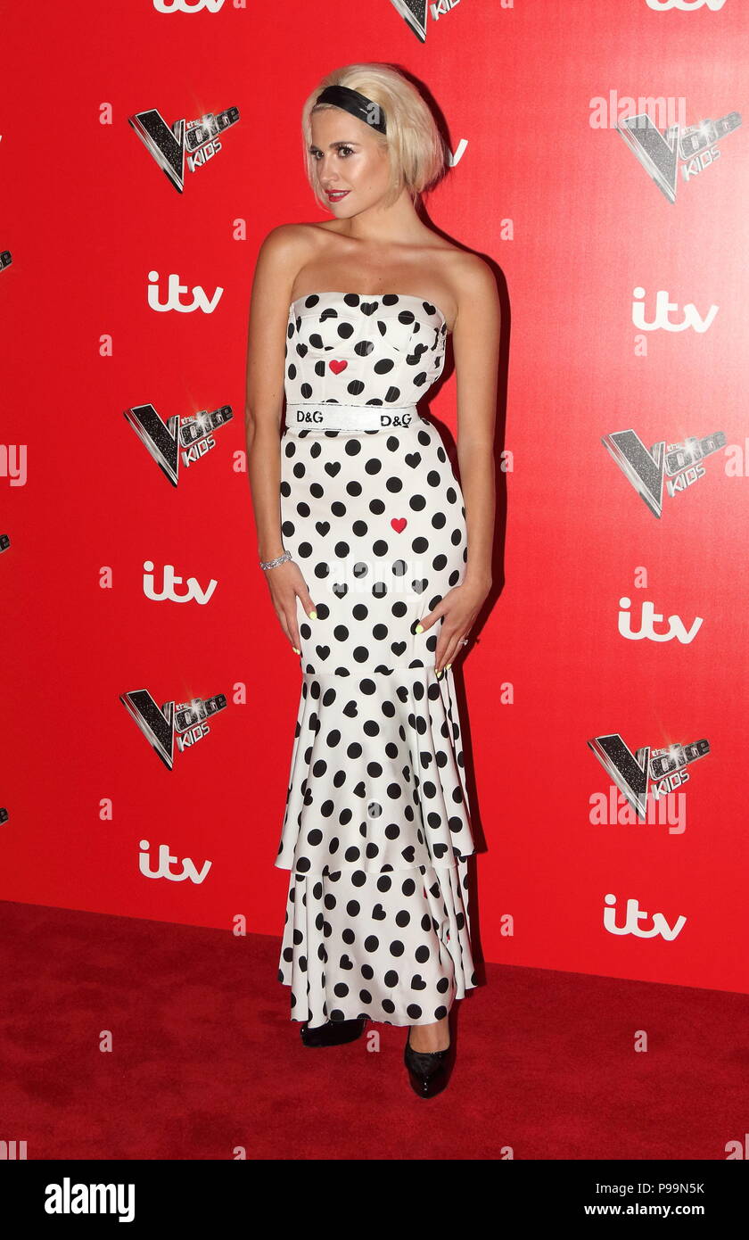 London, UK. Pixie Lott at The Voice Kids Judges Photocall held at ...