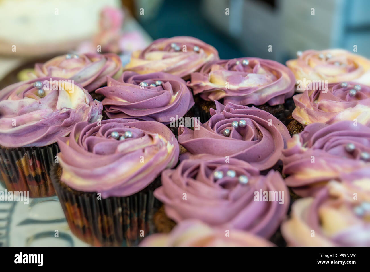 Pink And Purple Cupcakes