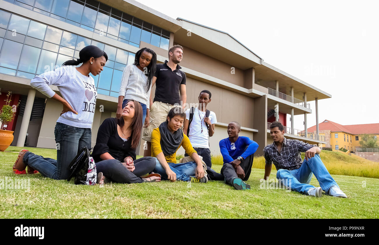 Mixed race college south africa hi-res stock photography and images - Alamy
