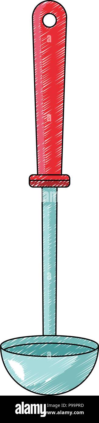 ladle spoon utensil vector illustration graphic design Stock Vector ...