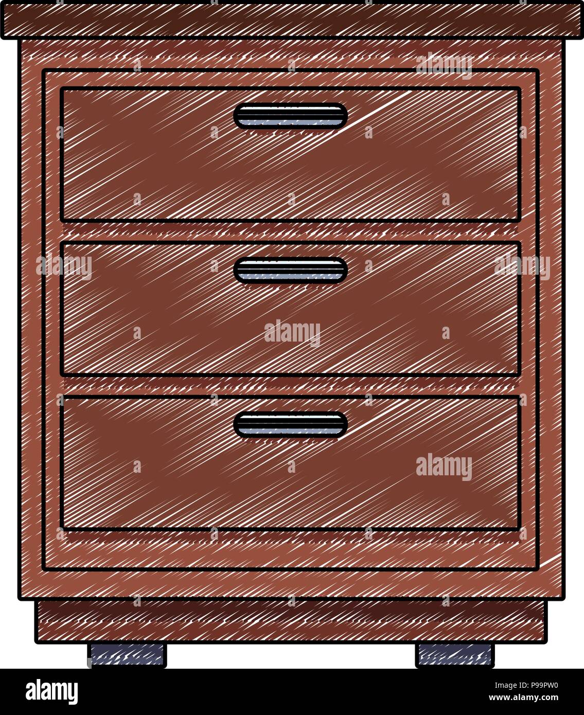 kitchen wooden cabinet isolated vector illustration graphic design ...