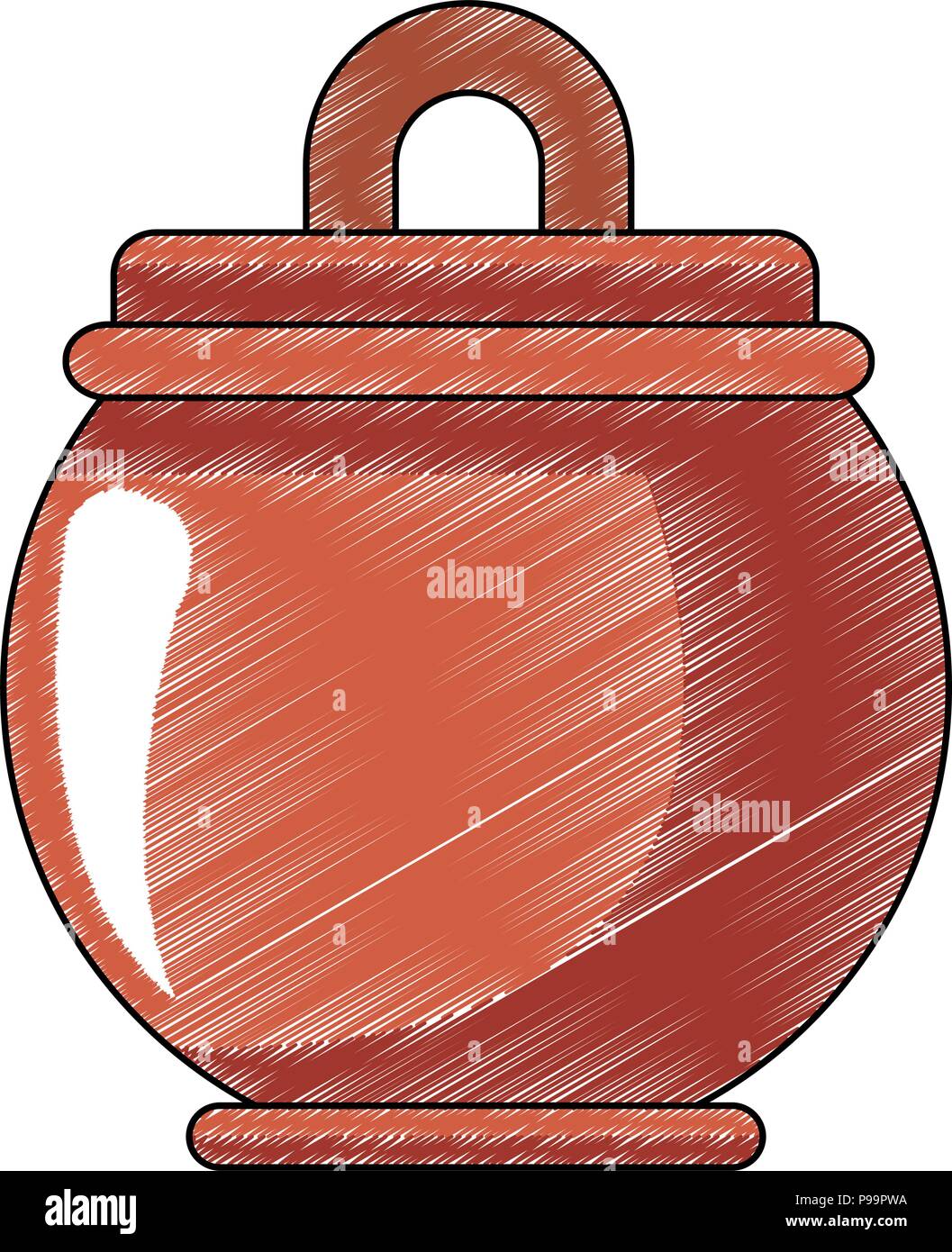 Porcelain jar isolated vector illustration graphic design Stock Vector ...