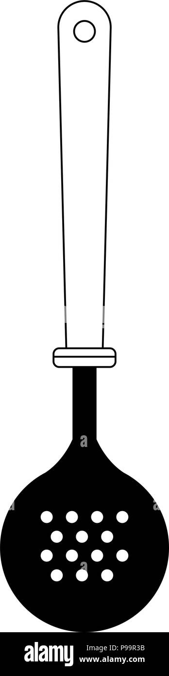 Spoon for fries utensil vector illustration graphic design Stock Vector ...