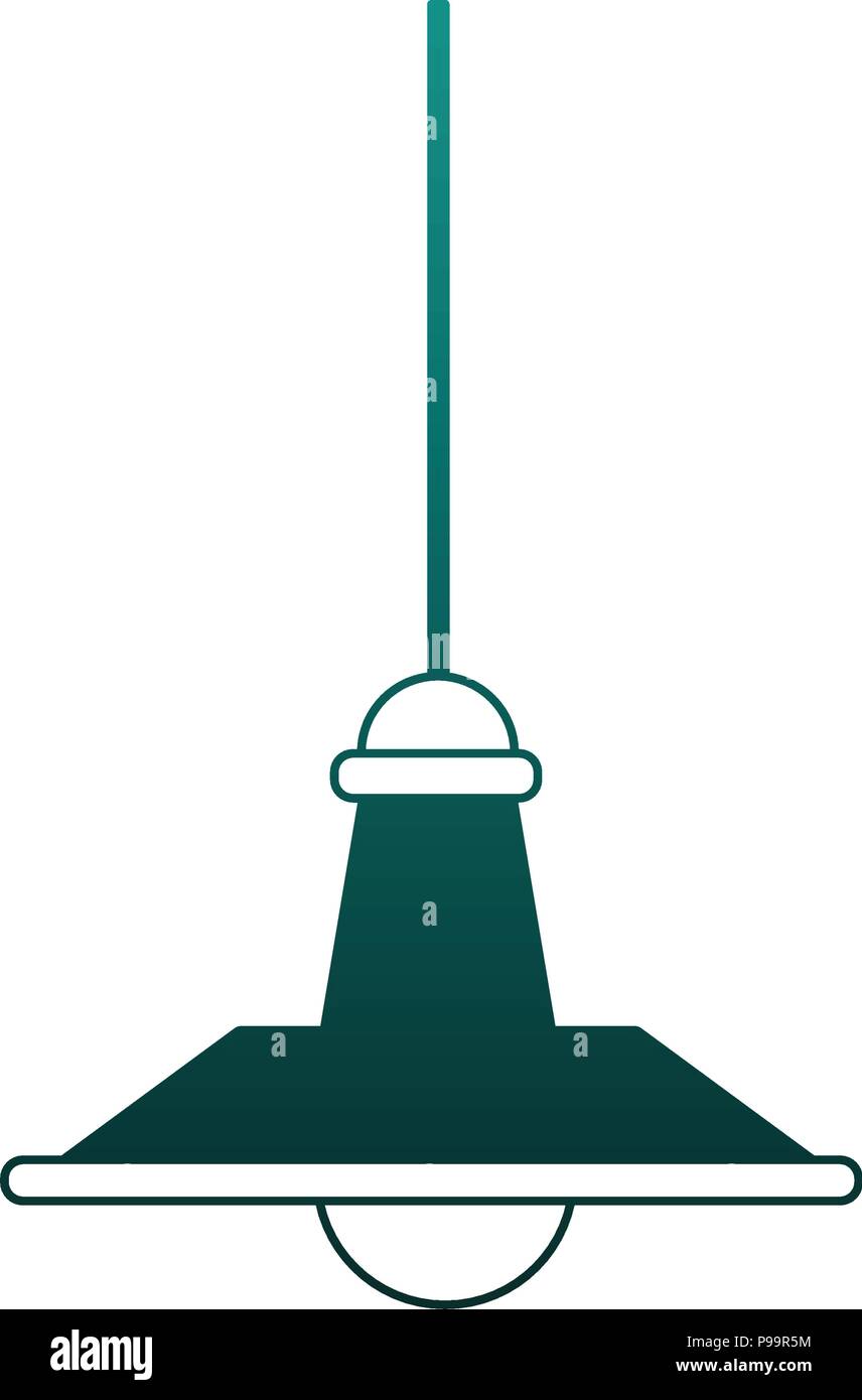 Roof light lamp isolated vector illustration graphic design Stock ...