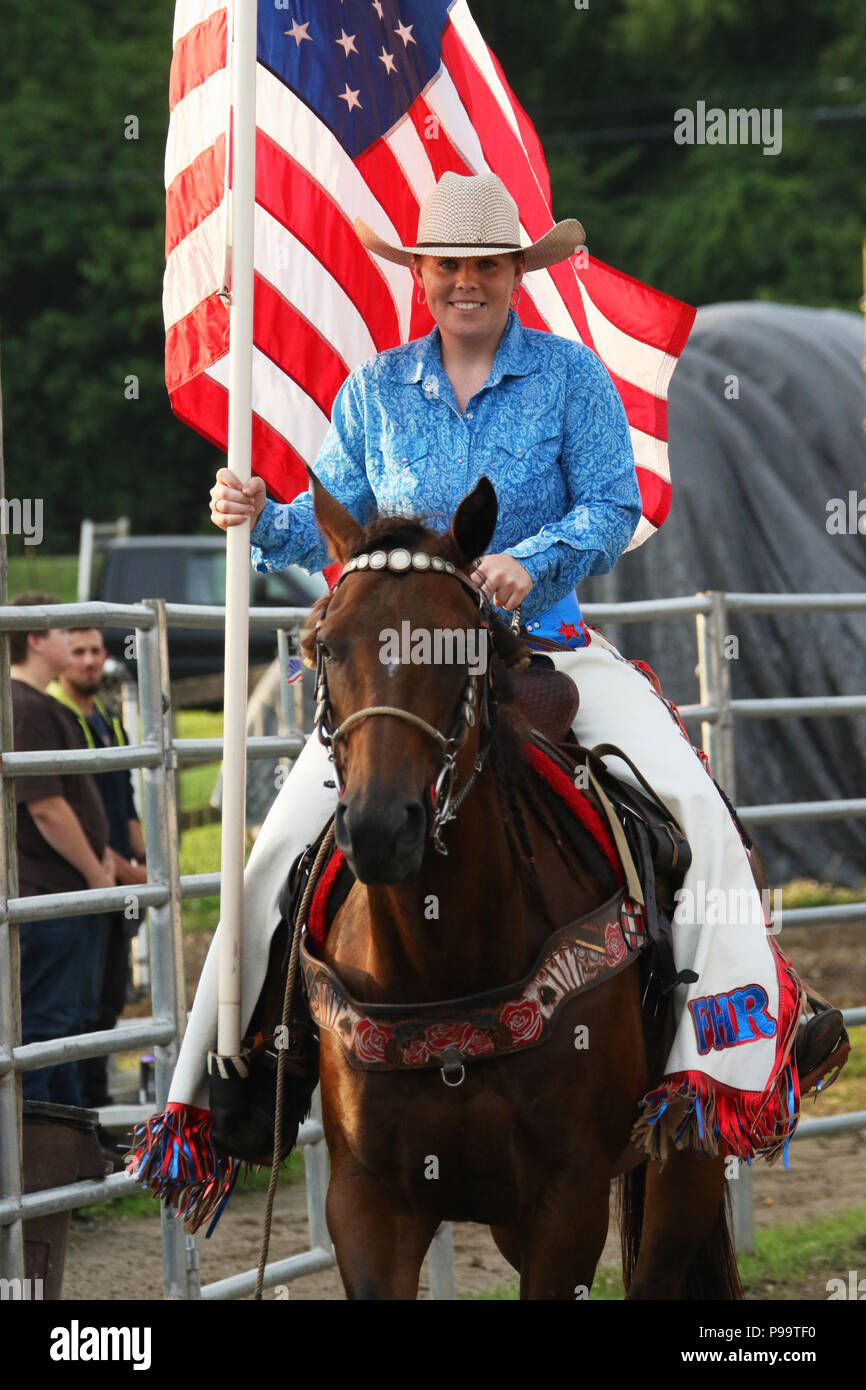 Bull Riding American Flag High Resolution Stock Photography and Images ...