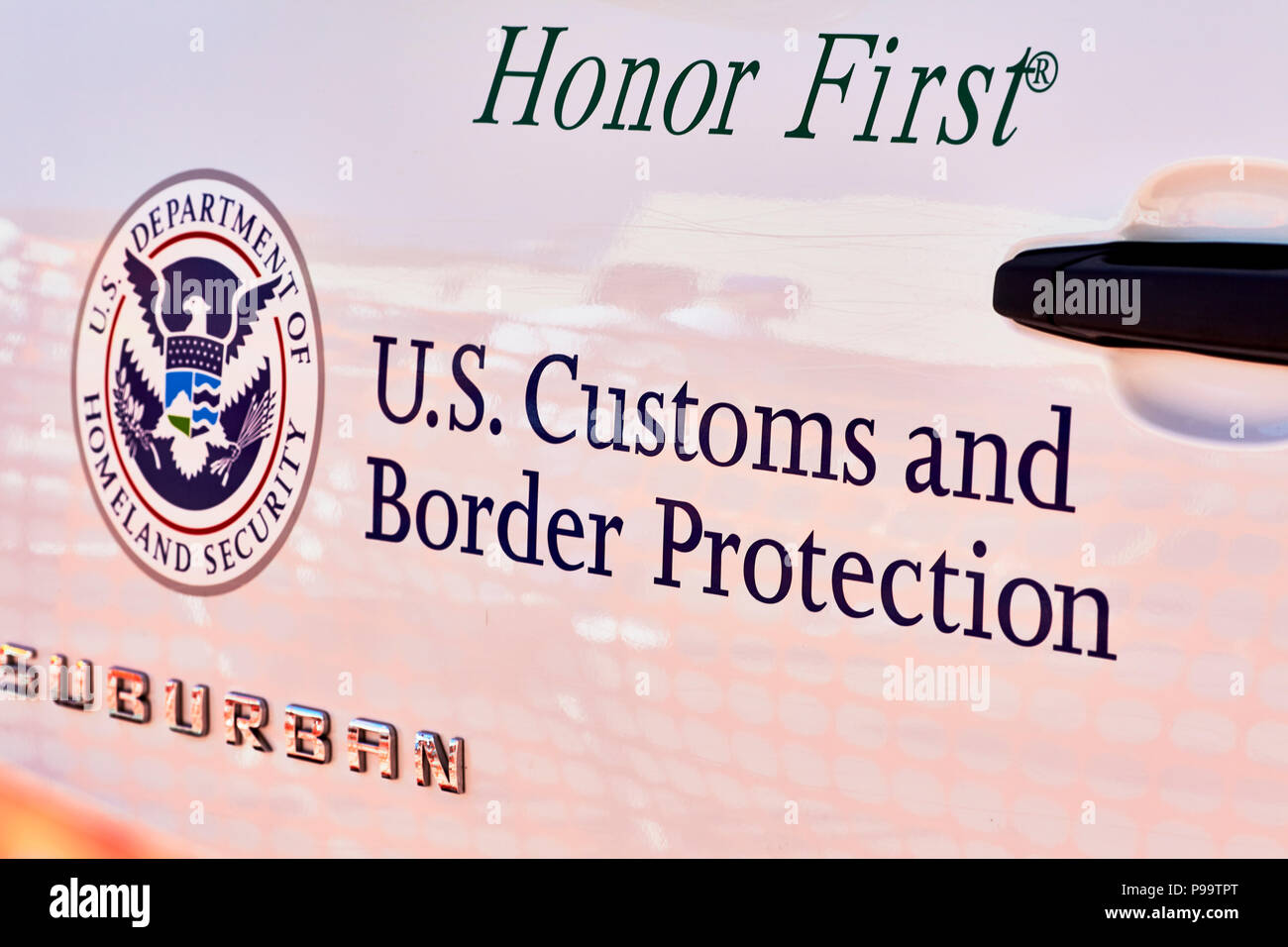 Prescott, Arizona, USA - June 30, 2018: Border Patrol SUV with Homeland ...