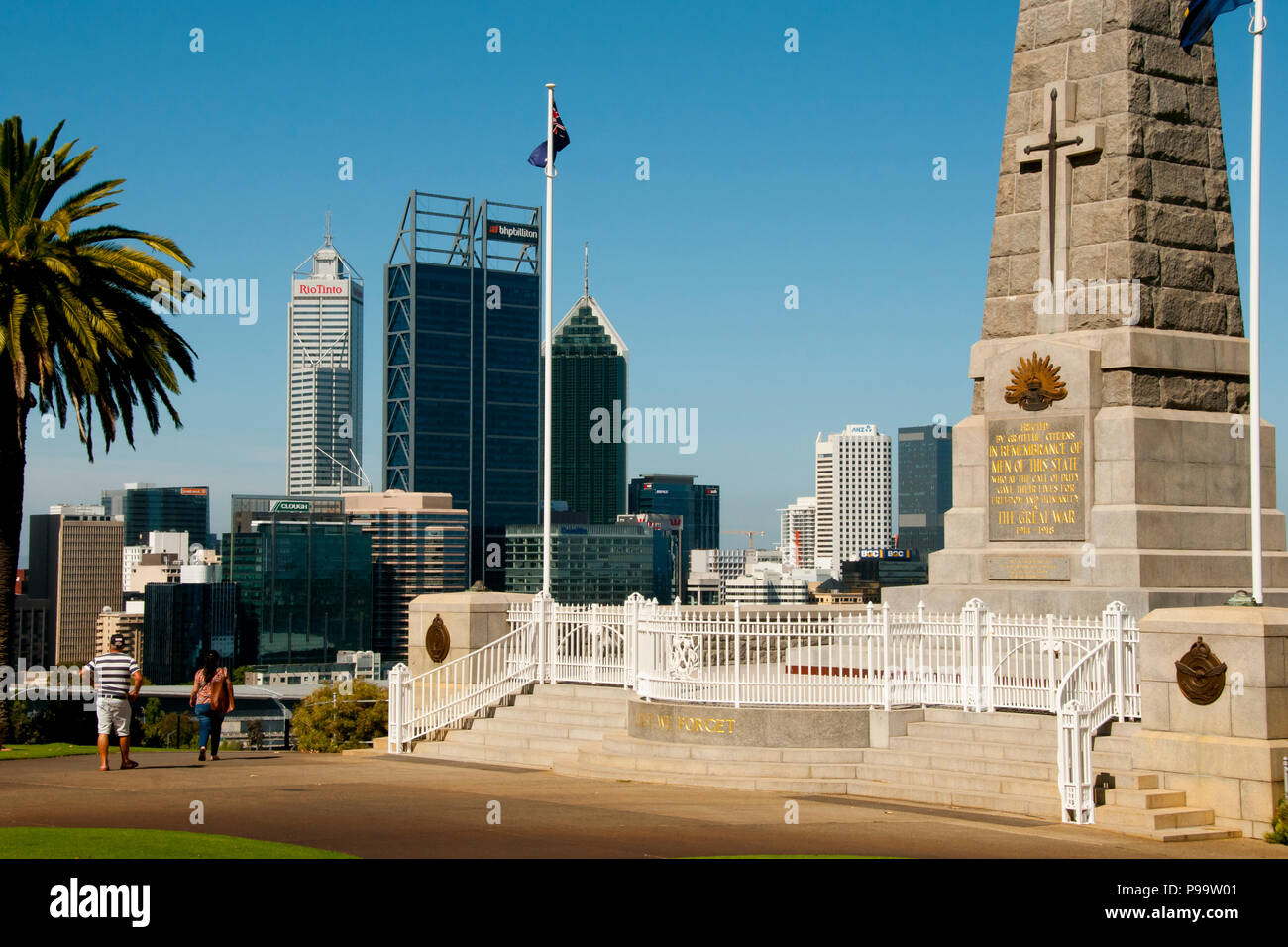 PERTH, AUSTRALIA - January 10, 2018: State War Memorial in Kings Park ...