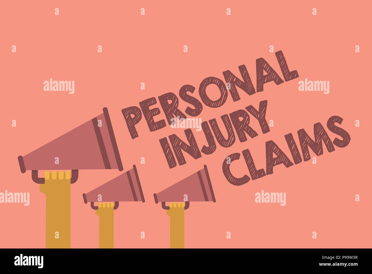 Writing note showing Personal Injury Claims. Business photo showcasing ...