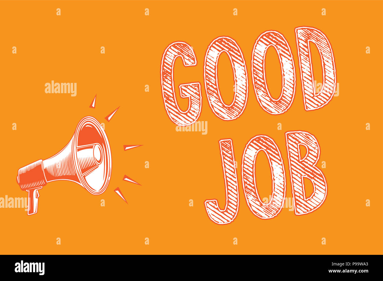 Writing note showing Good Job. Business photo showcasing encourage ...