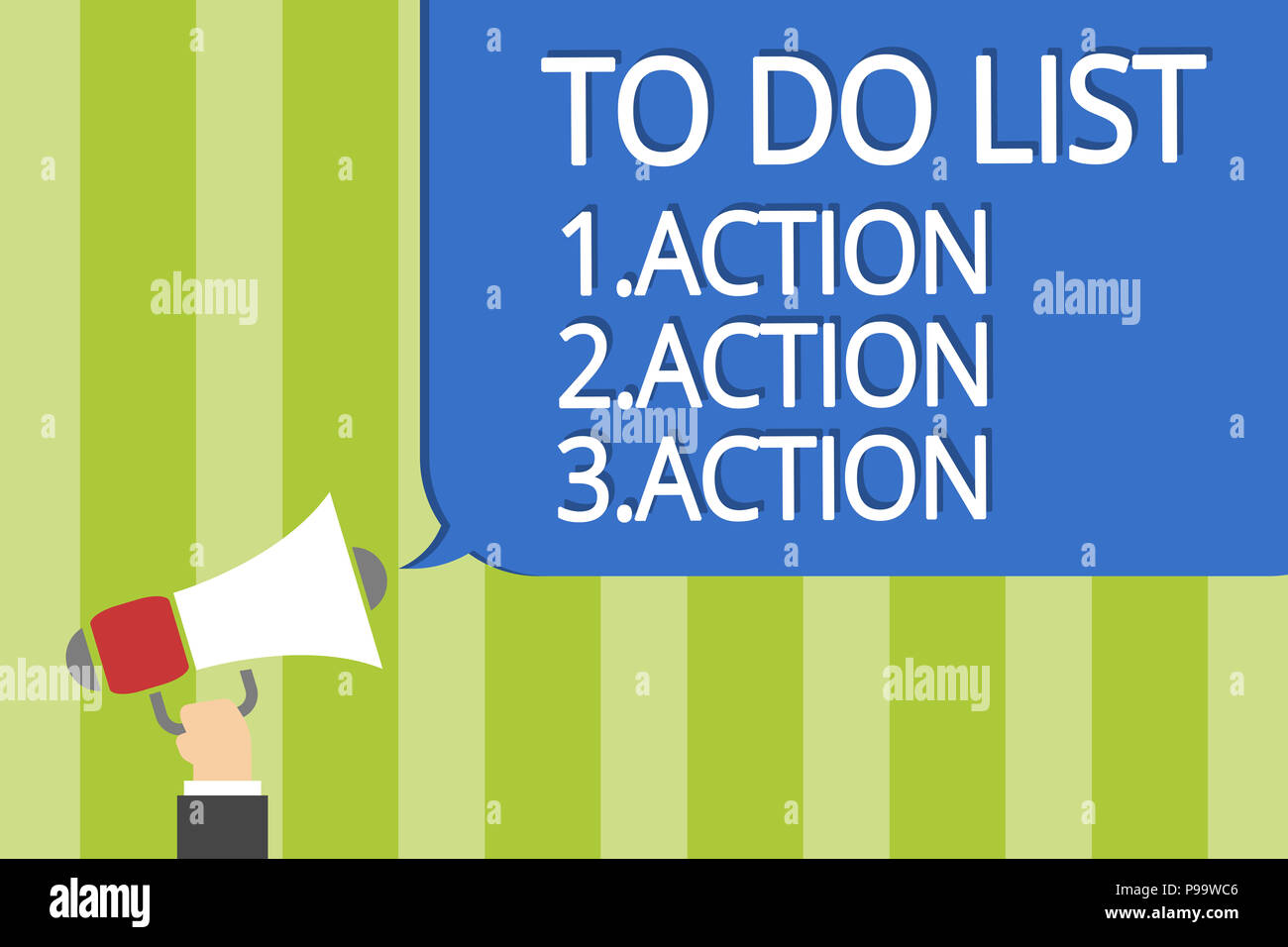 Word writing text To Do List 1.Action 2.Action 3.Action. Business ...