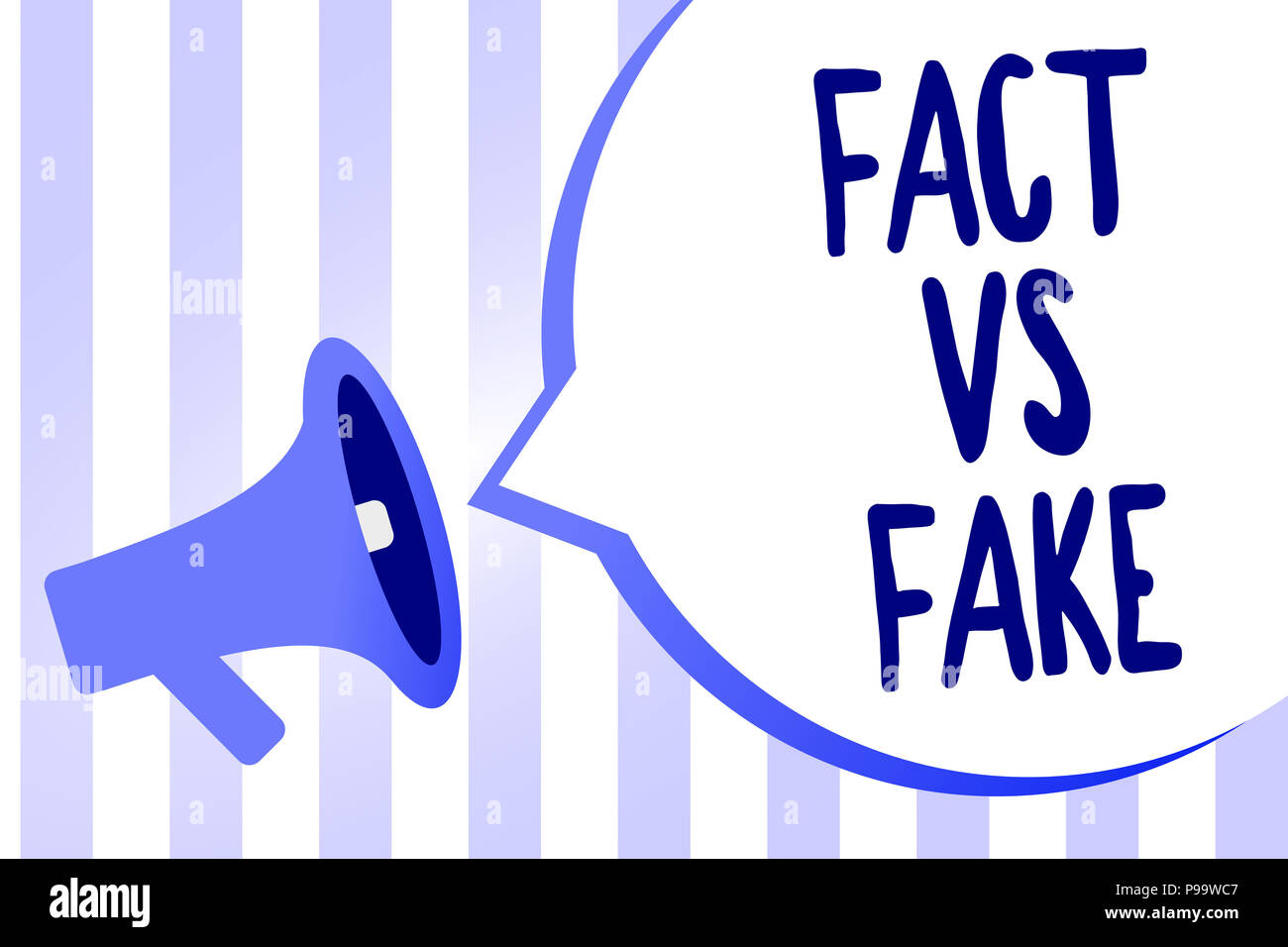Word writing text Fact Vs Fake. Business concept for Rivalry or ...