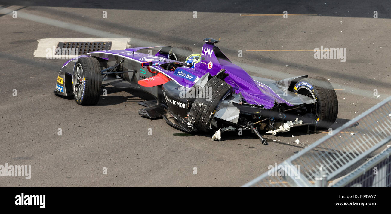 New York, United States. 14th July, 2018. Alex Lynn pilot for Virgin ...