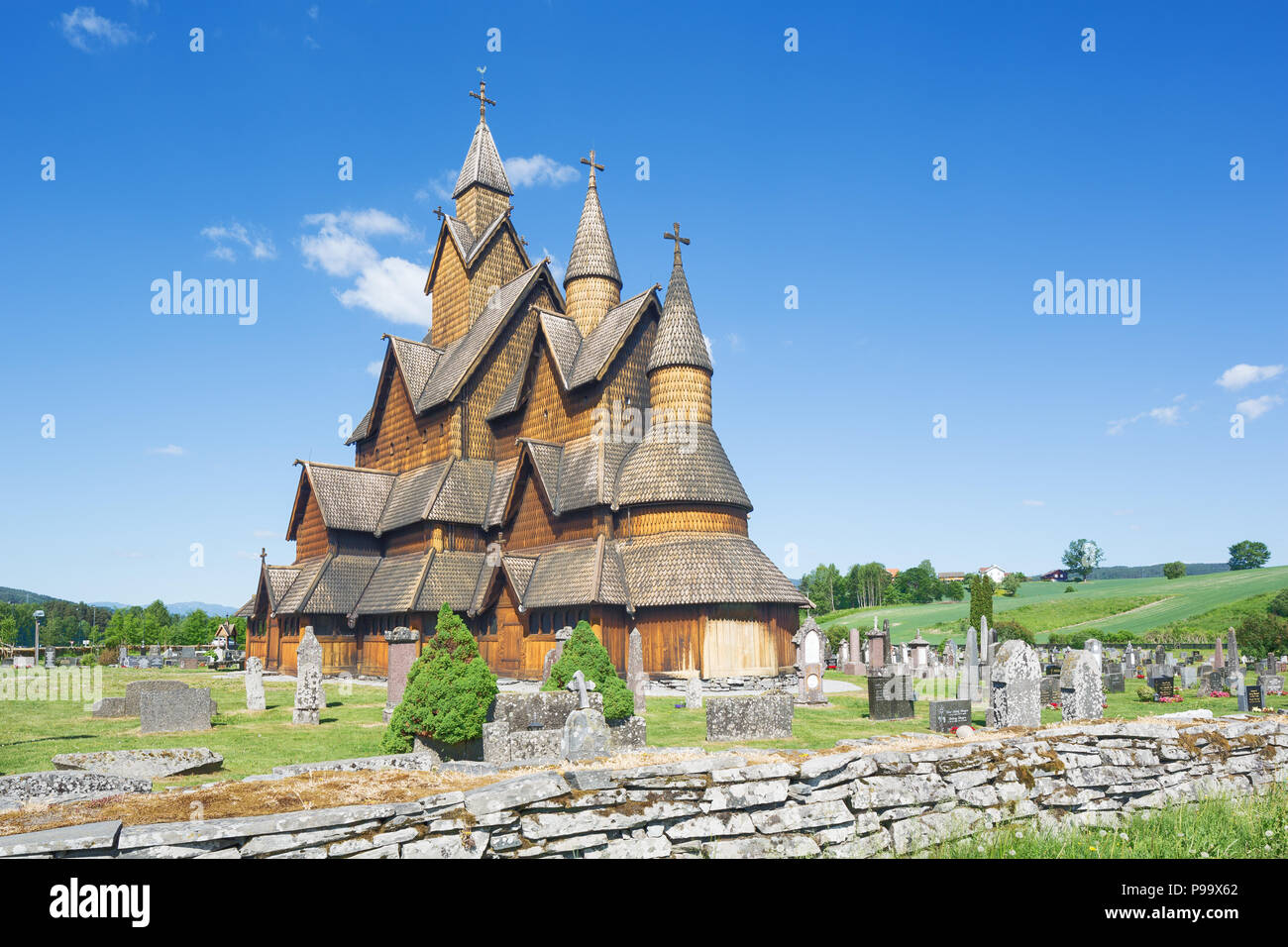 Editorial: NOTODDEN, TELEMARK, NORWAY, June 04, 2018 - Side view of the ...