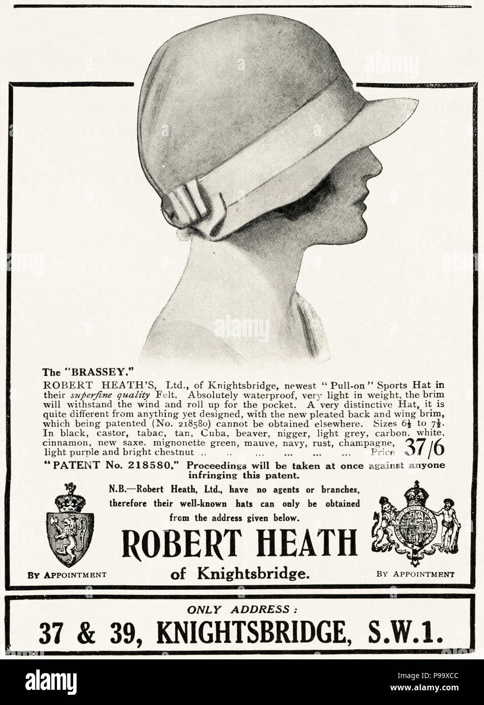 1920s ads uk hi-res stock photography and images - Alamy