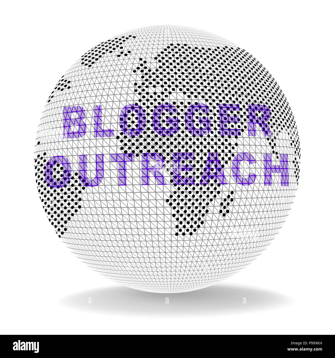 Blogger Outreach Influencer Engagement Content 3d Illustration Shows ...