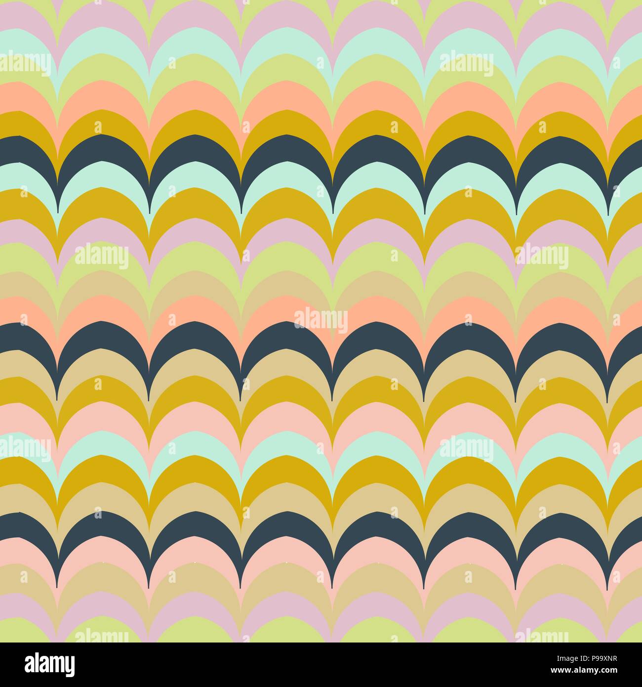Vector ikat wave retro pastel seamless pattern Stock Vector Image & Art - Alamy