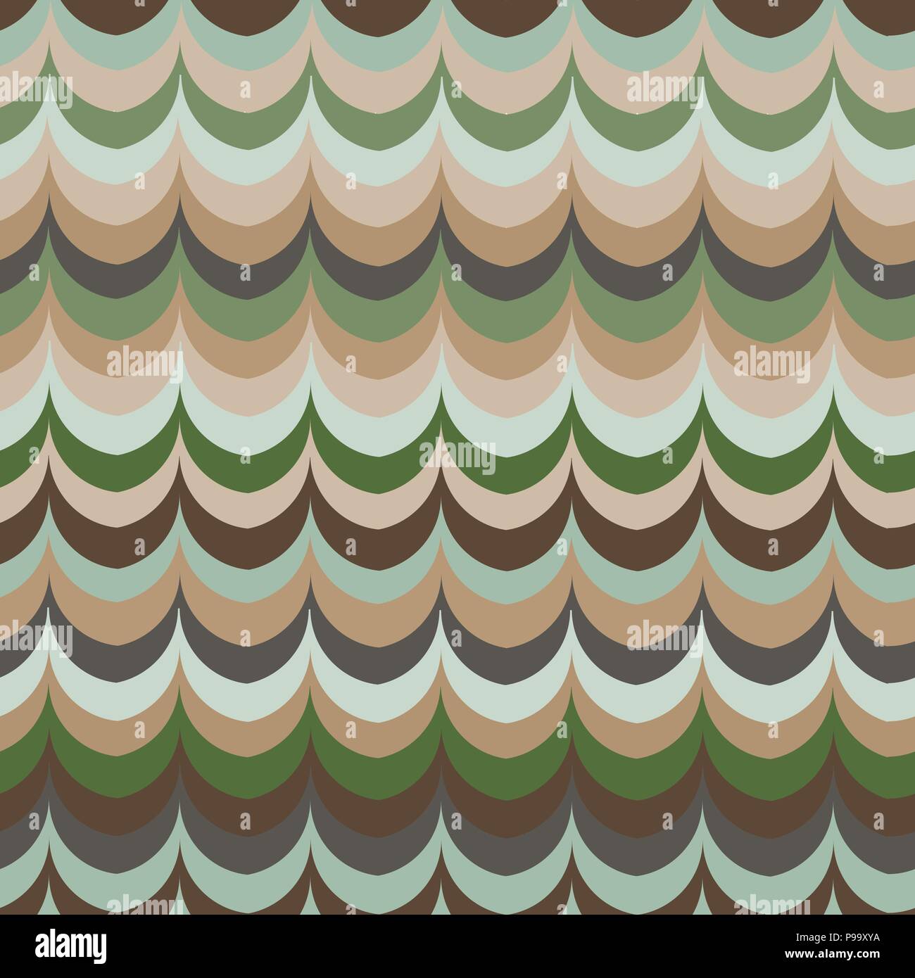 Vector ikat wave green feather retro colours seamless pattern Stock Vector Image & Art - Alamy