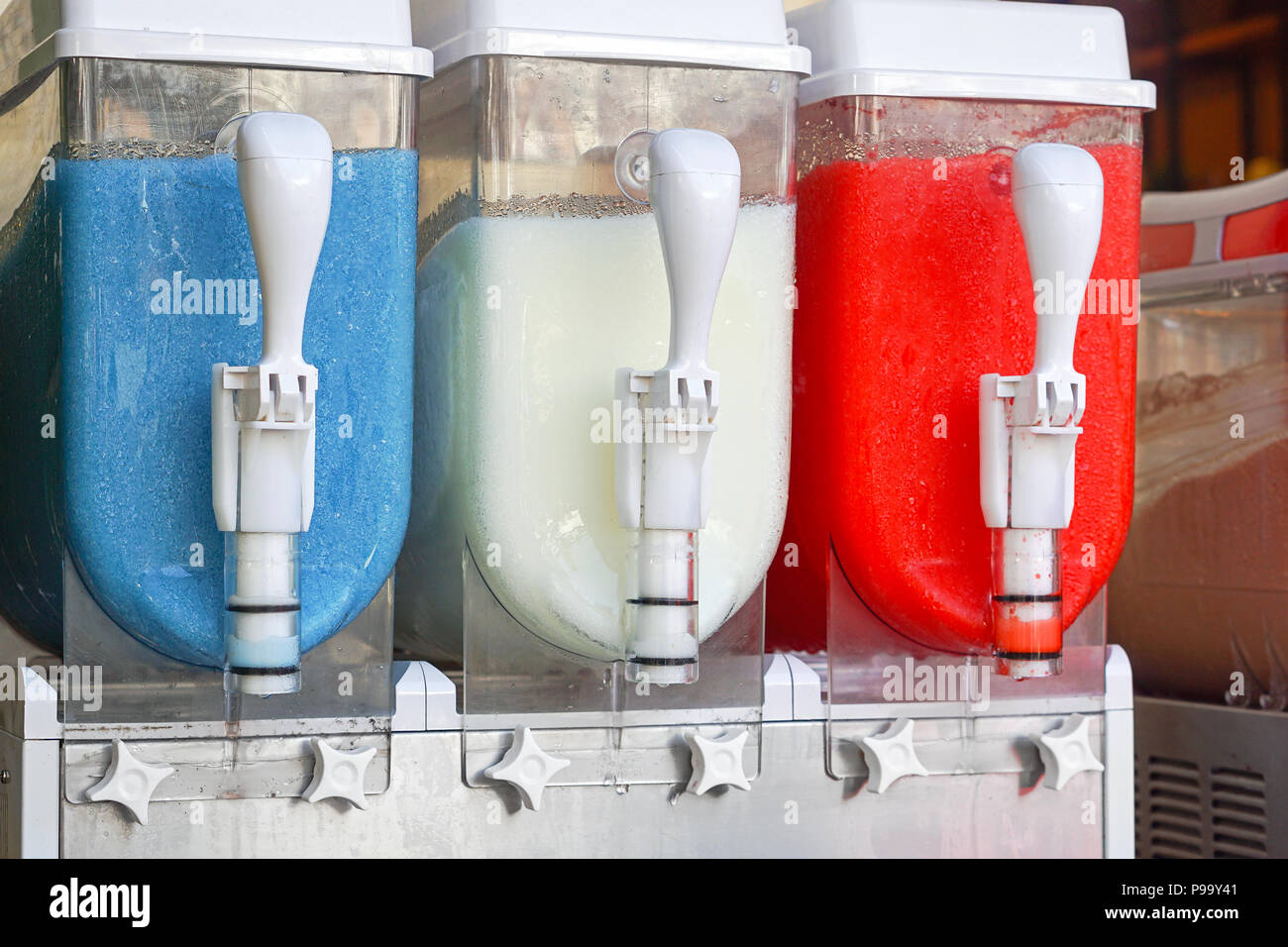 Frozen slush drinks maker and dispenser Stock Photo - Alamy