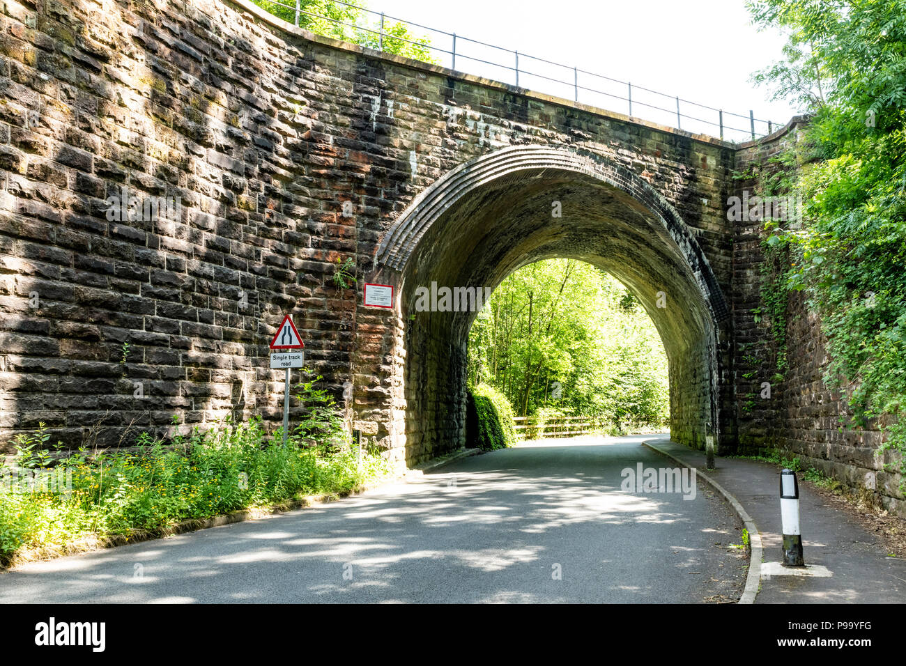 Railway Arch and road Stock Photo - Alamy