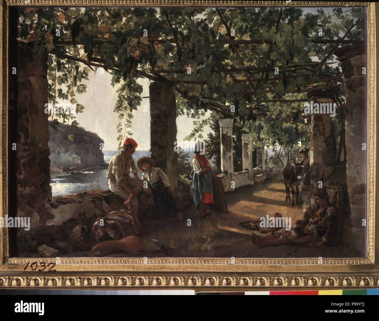 A Italian Verandah. Museum: State Tretyakov Gallery, Moscow Stock Photo ...