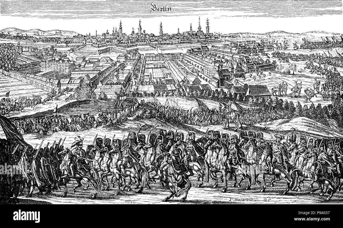 The Austrian capture of Berlin on October 1757. Museum: PRIVATE ...