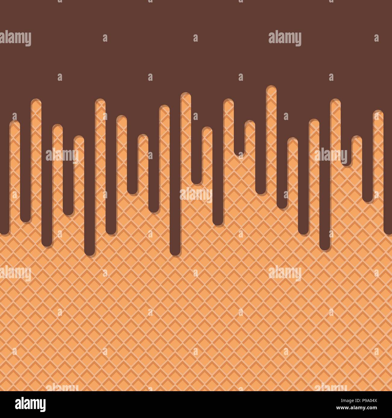 Vector Waffle Background. Vector Illustration Stock Vector Image & Art ...