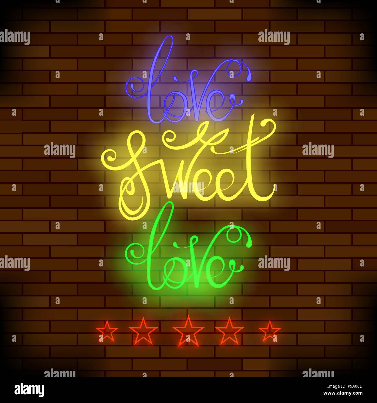 Red neon sign saying Stock Vector Images - Alamy