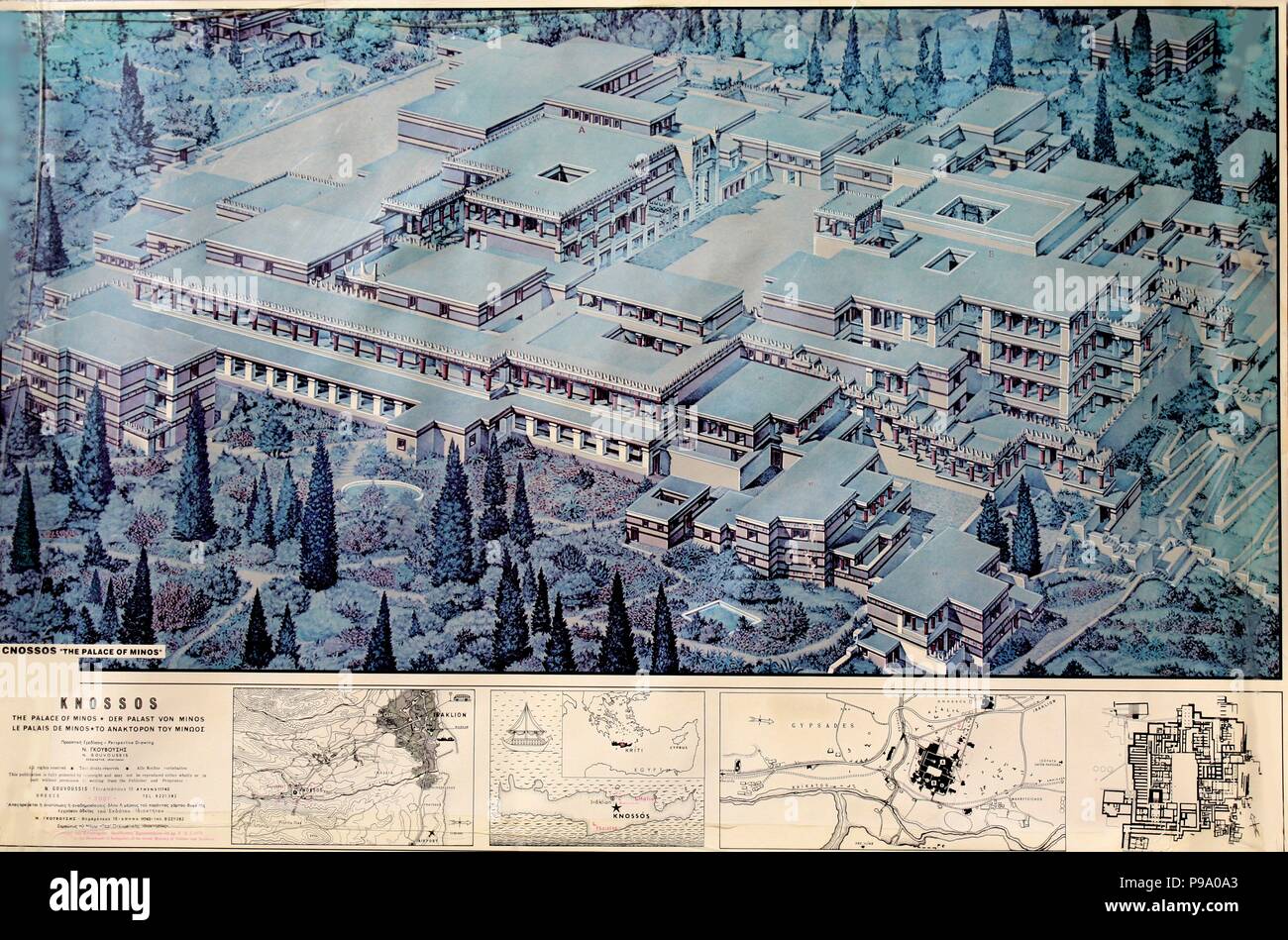 Knossos palace map hi-res stock photography and images - Alamy